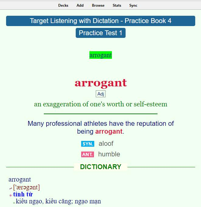 🎯 Target Listening with Dictation
